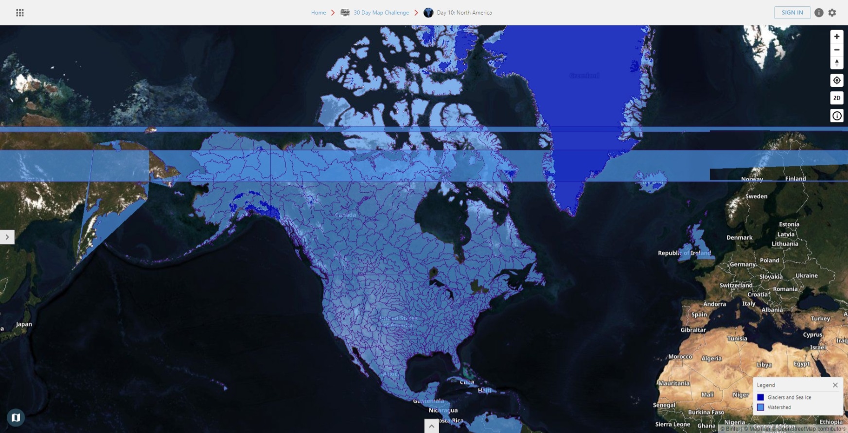 #30daymapchallenge Day 10: North America